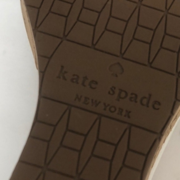 kate spade | Shoes | New Kate Spade Thomas White Leather Ruffle Cork ...